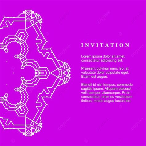 Invitation Card Design Vector Png Images Mandala Invitation Card With Creative Design Vector