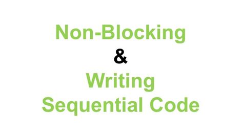 Thread Blocking Is Evil