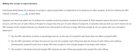 Solved Net Present Value NPV Evaluating Cash Flows With Chegg