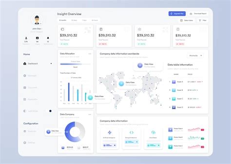 Design D Interface Utilisateur Avec Graphiques Graphiques Et Diagrammes Template D Interface