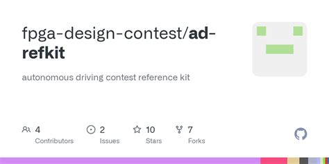 github fpga design contest ad refkit autonomous driving contest reference kit
