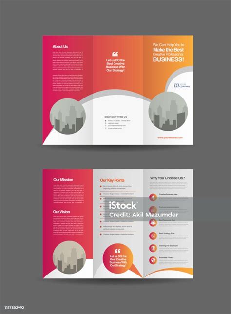 트라이 폴드 브로셔 디자인 3 접힌 브로셔 템플릿 비즈니스 광고 브로셔 책자에 대한 스톡 벡터 아트 및 기타 이미지 책자