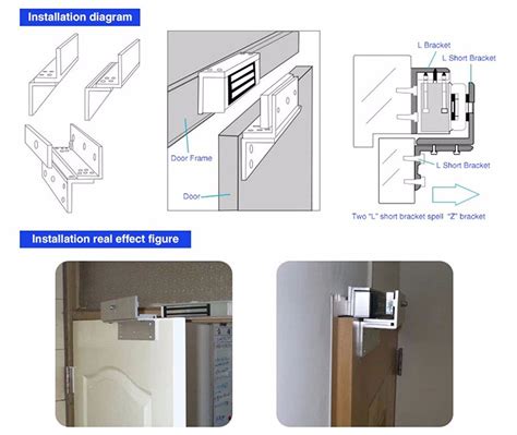 Access Control Electro Magnetic Em Lock Lz Bracket
