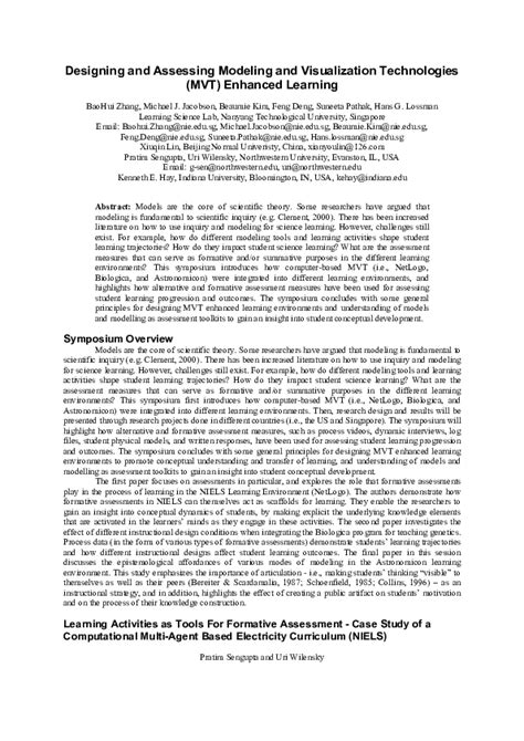 Pdf Modeling And Visualization Technologies In Science Learning