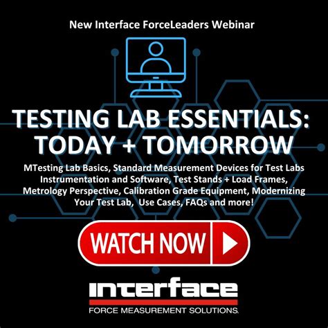 Testing Lab Essentials Webinar Interface