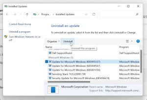 How To Uninstall A Cumulative Update On Windows