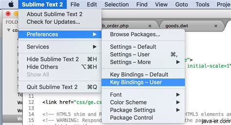 Sublime 自动格式化html 月小升网络笔记