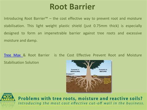 PPT Tree Max Root Barrier Cost Effective Prevent Root And Moisture Stabilisation Solution