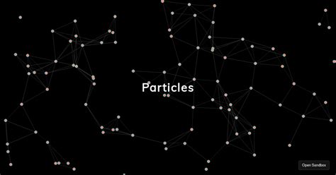 Particles Codesandbox