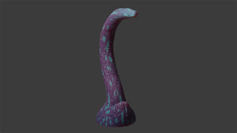 Long Alien Tentacle Sextoy Rigged 3d Model By Tridsign