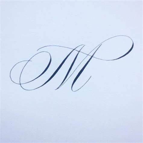Letter M For Handletteredabcs Sone Flourishes To Enjoy The Weekend