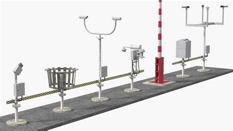 Automated Weather Observation System Awos Set 3d Model 39 3ds