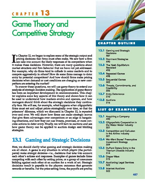Game Theory Public Economy Studocu