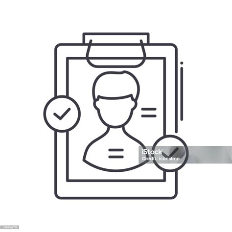 작업 설명 아이콘 선형 격리 된 그림 얇은 줄 벡터 웹 디자인 기호 흰색 배경에 편집 가능한 스트로크와 개요 개념 기호 0명에 대한 스톡 벡터 아트 및 기타 이미지 Istock