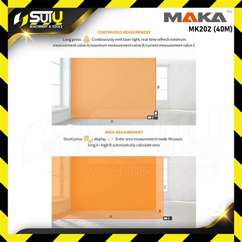 MAKA MK202 40M Laser Distance Meter Measuring Instruments Laser Distance Meter Kuala Lumpur KL