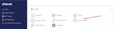 How To Enable Leech Protection In Cpanel Greencloud Documentation