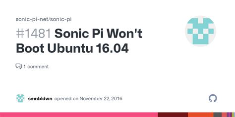 sonic pi won t boot ubuntu 16 04 · issue 1481 · sonic pi net sonic pi
