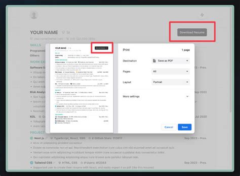 Resume Reactjs Examples