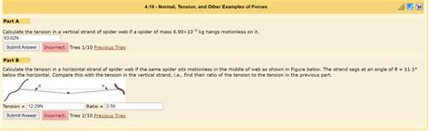 Solved Normal Tension And Other Examples Of Forces Chegg Com