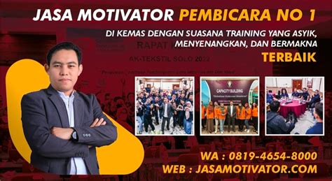 Motivator Capacity Building Sidoarjo Fun And Seru Hub 0819 4654