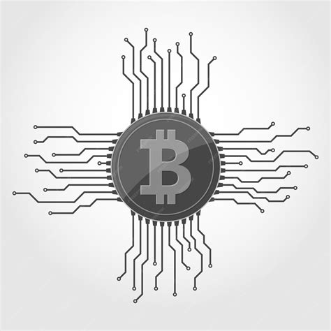 Premium Vector Bitcoin Currency Chip Vector Illustration