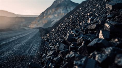 Coal Stock Pile In Mine Background Anthracite Backdrop Background Background Image And