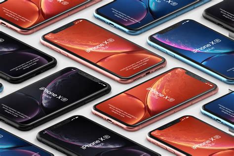 Free Iphone Xr Isometric Mockups
