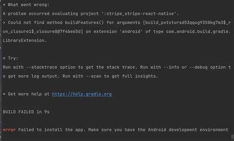 Android Build Is Failing · Issue 203 · Stripestripe React Native · Github