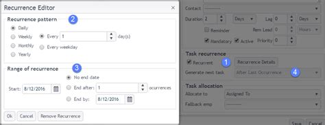 Recurring Workflow Tasks