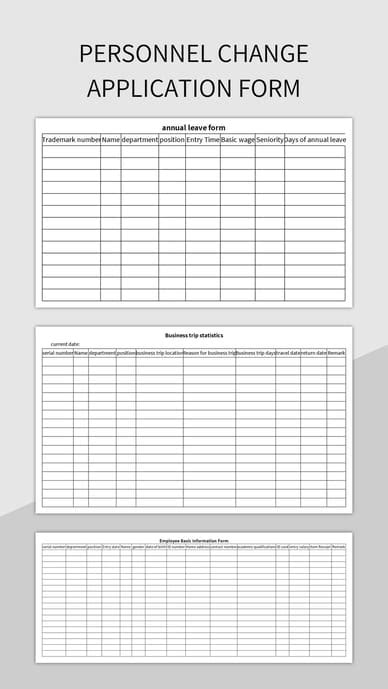 Free Change Application Form Templates For Google Sheets And Microsoft Excel Slidesdocs