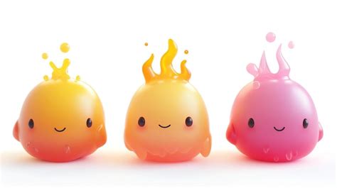 Premium Photo A Charming 3d Illustration Of A Cute Elemental Creature