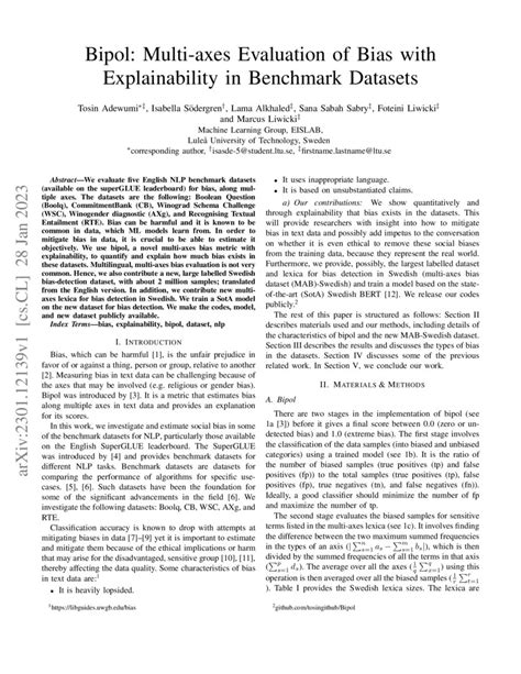 Bipol Multi Axes Evaluation Of Bias With Explainability In Benchmark Datasets Deepai