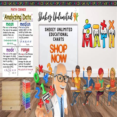 Analyzing Data Anchor Chart With Lamination Mean Median Mode Range