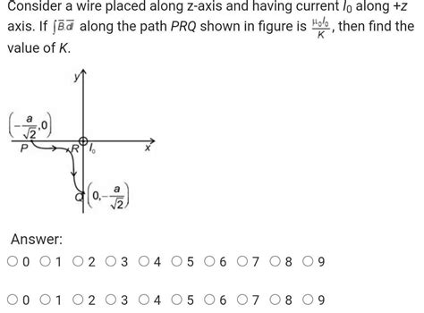 Answered Consider A Wire Placed Along Z Axis And Having Current Lo