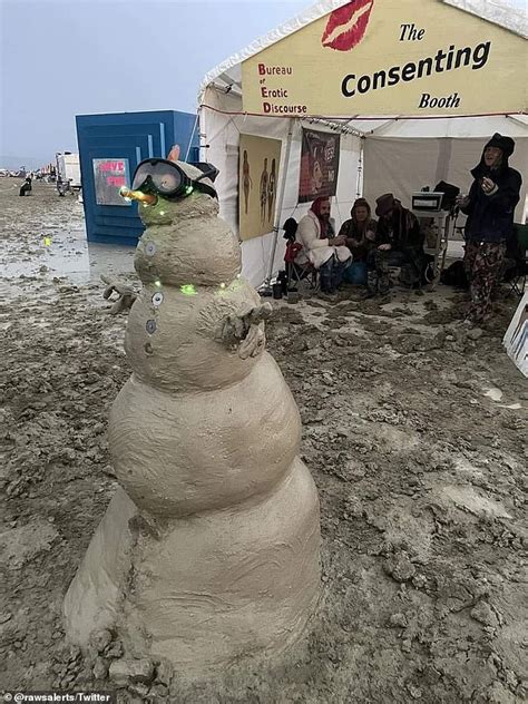 Burning Man Revelers Walk Around Swamped Nevada Desert Barefoot With Just Tins Of Tuna To Eat