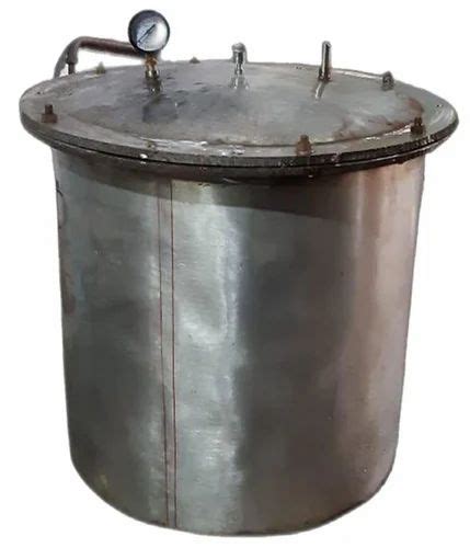 Stainless Steel Circular Industrial Ss Storage Container For Industry
