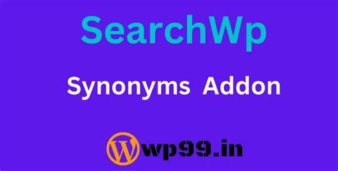 Searchwp Synonyms Integration Wp In