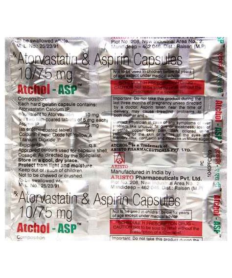 Atchol Asp 10 150 Capsule Jeevandip