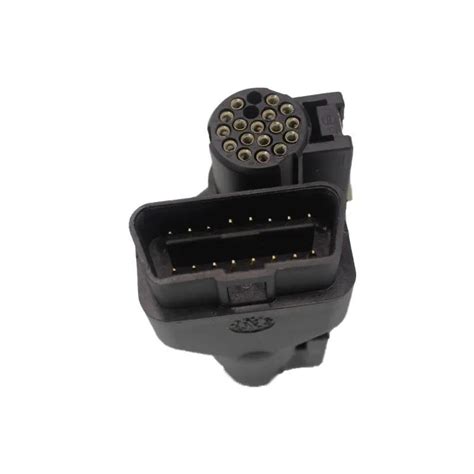 Obd1圆头19针至obd2 16针汽车计算机诊断头obdii探测器接口连接器 Lrt 0247 蓝润通 中国 广东省 贸易商