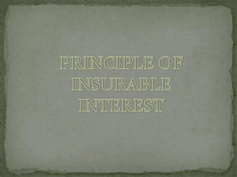 Principles Of Insurance Ppt