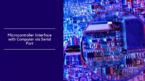 Microcontroller Interface With Computer Via Serial Port Cpd Engineers