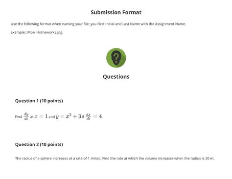 Solved Use The Following Format When Naming Your File You Chegg Com