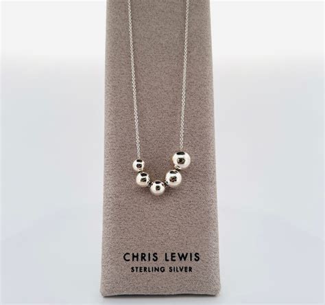 Sterling Silver Bead Necklace Glyn Griffiths