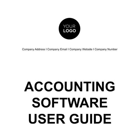 Accounting Software User Guide Template Edit Online And Download Example