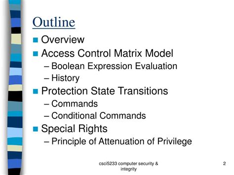 PPT Access Control Matrix PowerPoint Presentation Free Download ID 142044