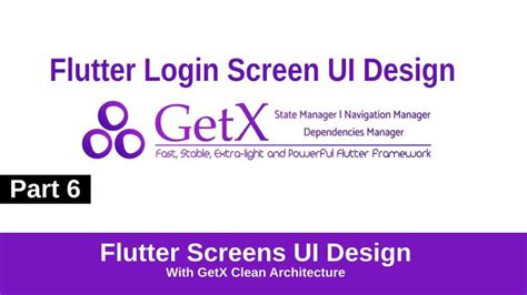 ‏flutter Login Screen Ui Design For Getx Clean Architecture‏ ‏shibaji Debnath‏