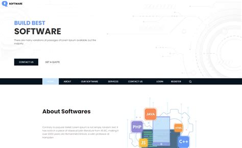 software development company website template free download free printables