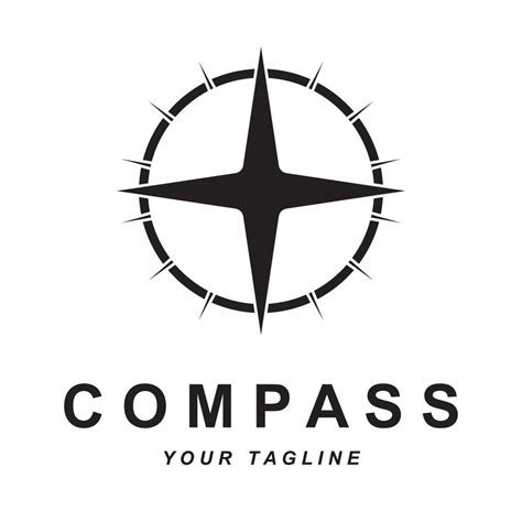 Compass Logo Vector With Slogan Template 16752261 Vector Art At Vecteezy