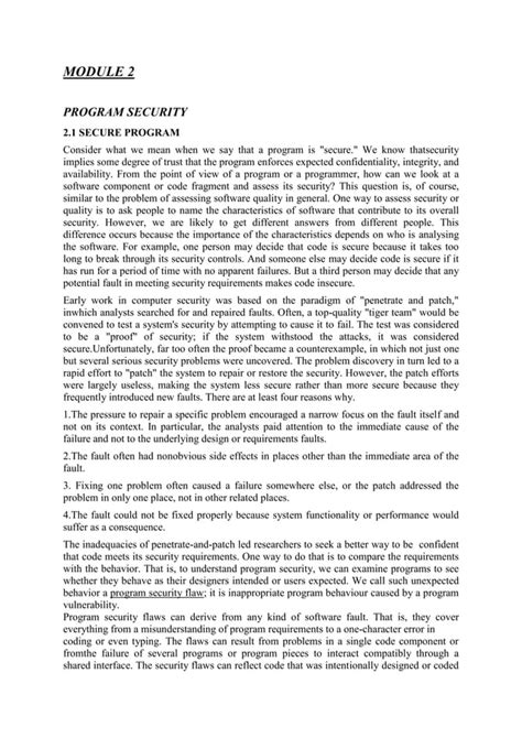 Information Security Lecture Notes Pdf Computing Technology