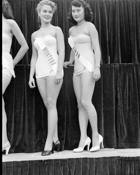 Miss Universe Pageant June 28 1952 Japan 🇯🇵 Usa 🇺🇸 Pin Up Pageant